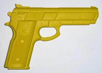 Rubber Gun for Krav Maga Training